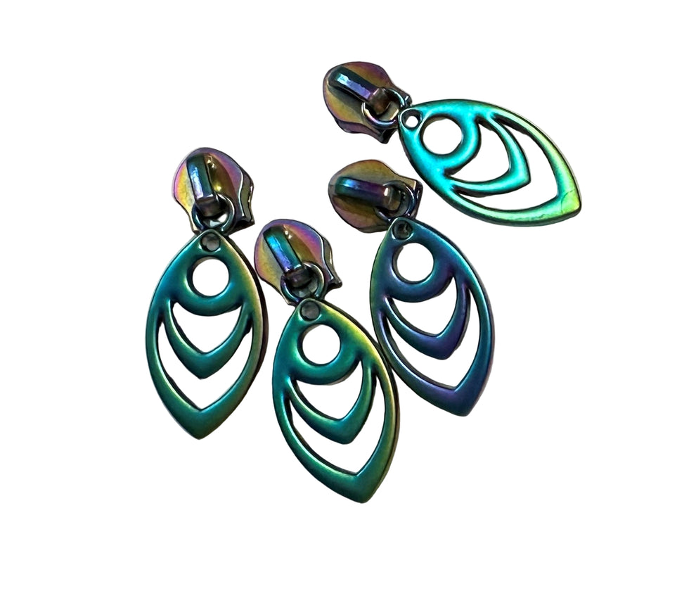 #5 Zipper Pulls Oval Dangle Sets of 4 – Jeannie's Designs